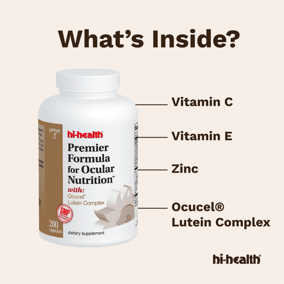 Optim 3 Premier Formula for Ocular Nutrition, Eye Vitamin | Hi-Health