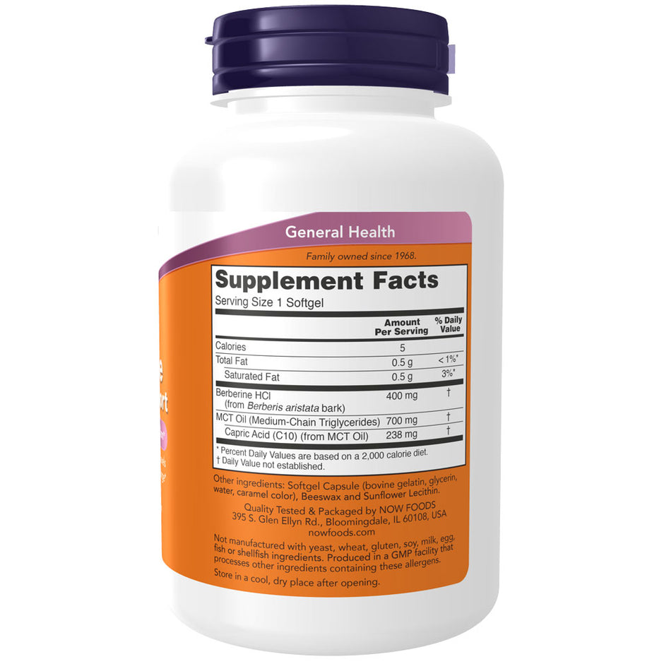 NOW Berberine Glucose Support (90 softgels) – Hi-Health